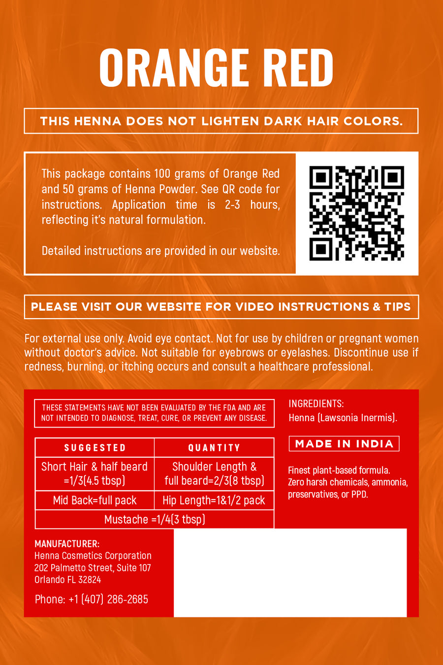 Henna Cosmetics: Organic Hair Dye & Herbal Supplements Natural & Pure