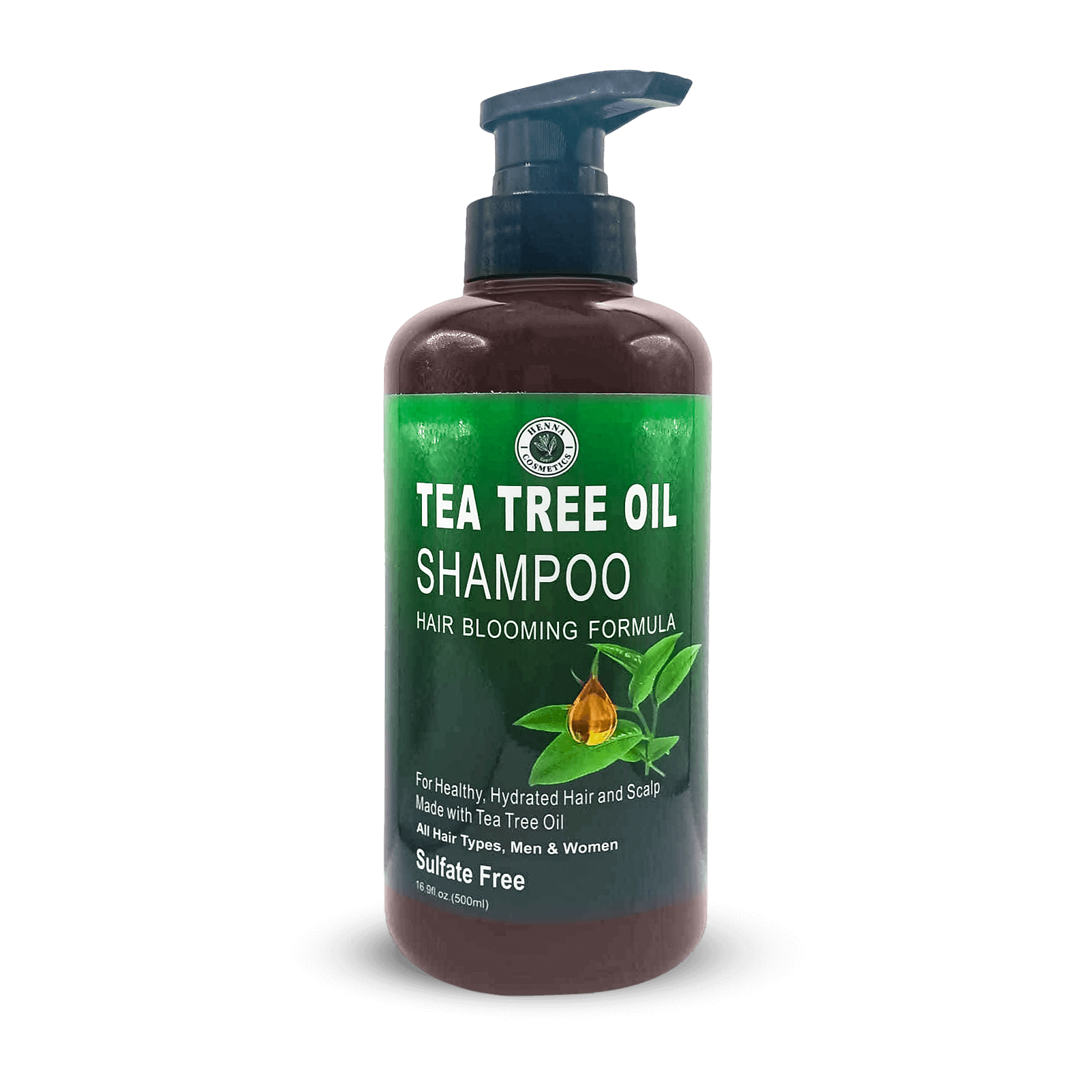 Henna Cosmetics Tea Tree Oil Shampoo, 16.9 fl oz